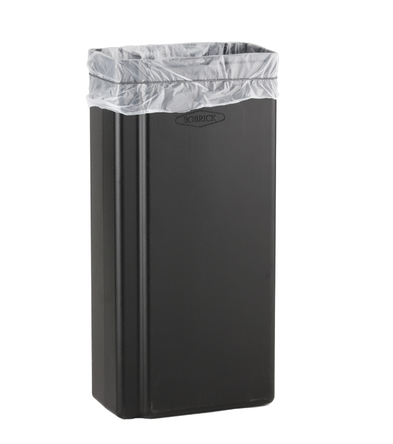 Bobrick B-9279.MBLK Fino Collection Surface-Mounted Waste Receptacle ...