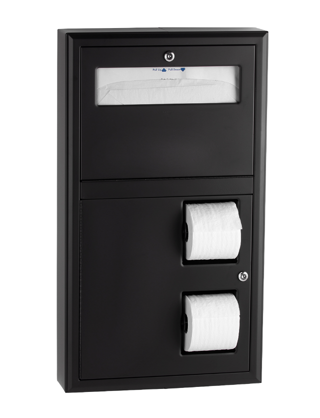 Bobrick B-3479.MBLK ClassicSeries® Surface-Mounted Seat-Cover Dispenser ...