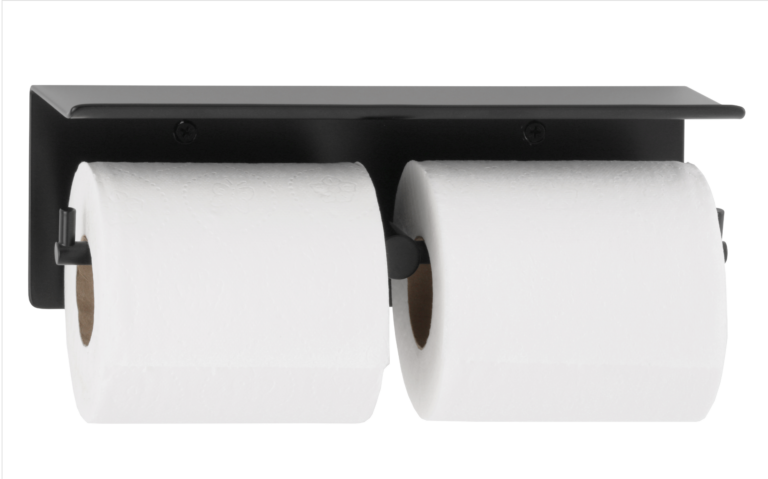 Bobrick B-540.MBLK Surface-Mounted Toilet Tissue Dispenser & Utility ...