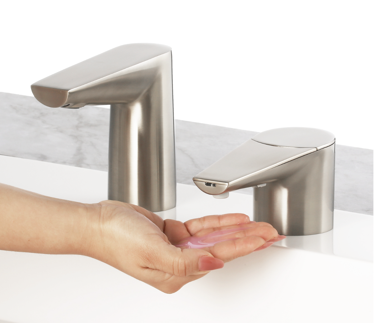 Bobrick B-865 Counter-Mounted Automatic Designer Series™ Top-Fill Foam ...