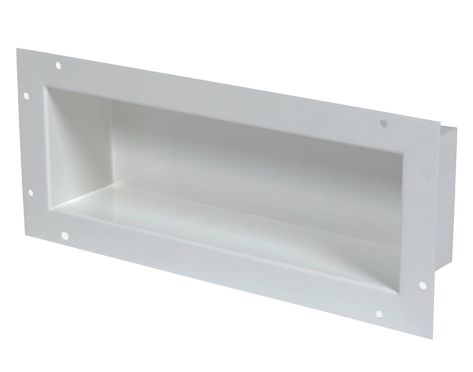 B-9883 Recessed Shelf, Ligature Resistant, White Powder-Coated ...